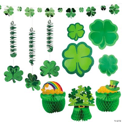 St. Patrick’s Day Shamrock Decorating Kit - 28 Pc. - Discontinued