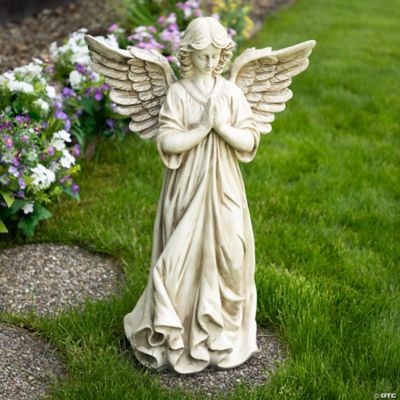 Northlight 29.5" Angel Standing in Prayer Outdoor Garden Statue