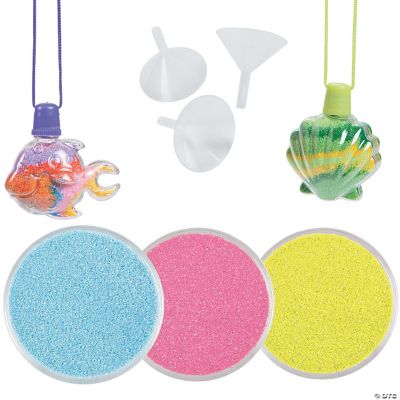 28" - 30" Tropical Ocean Sand Art Necklaces & Sand Kit - 63 Pc ...