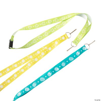 Easter Print Breakaway Lanyards - 12 Pc. - Discontinued