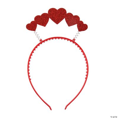 Glitter Heart Head Boppers - 12 Pc.