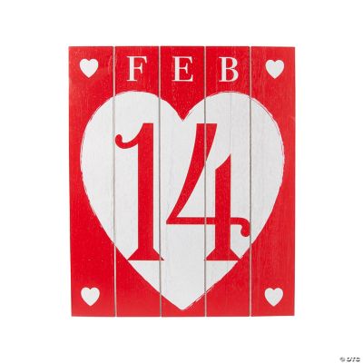 Valentine 14 Sign with Easel | Oriental Trading