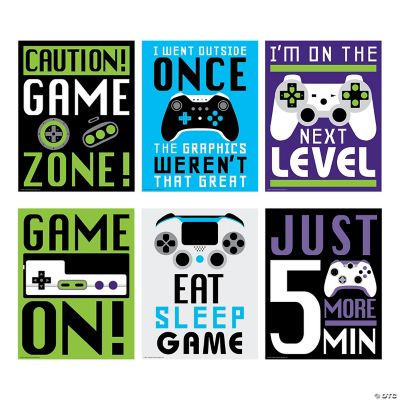 Gamer Poster Set - 6 Pc. | Oriental Trading