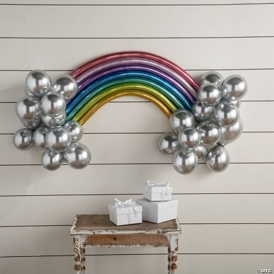 Chrome Rainbow Latex Balloon Kit – 37 Pc. | Oriental Trading