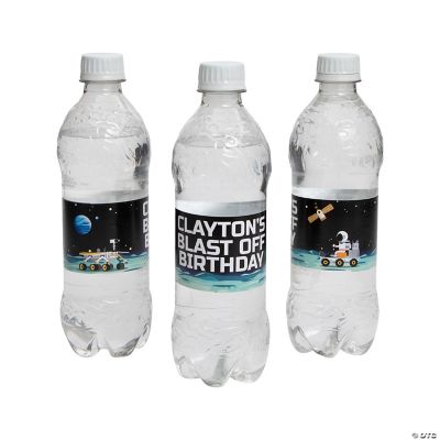 Bulk 50 Pc. Personalized Space Water Bottle Labels | Oriental Trading