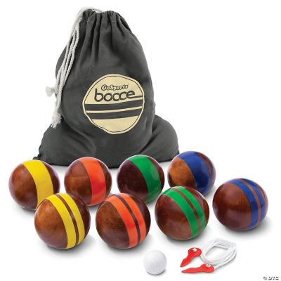 GoSports Premium 100mm Hardwood Bocce Set | Oriental Trading