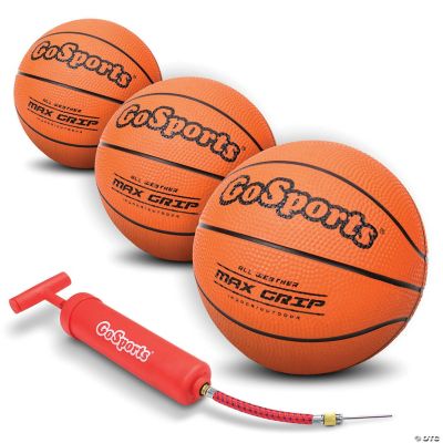 GoSports 7" Mini Basketball 3 Pack with Premium Pump