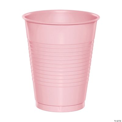 Touch Of Color Classic Pink 16 Oz Plastic Cups - 60 Pc. | Oriental Trading