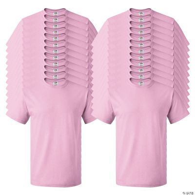 24 Light Pink Adults T-Shirts | Oriental Trading