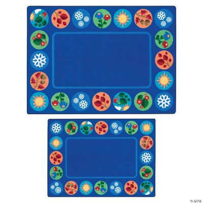 Joy Carpets Sit Around The Seasons Classroom Rug | Oriental Trading
