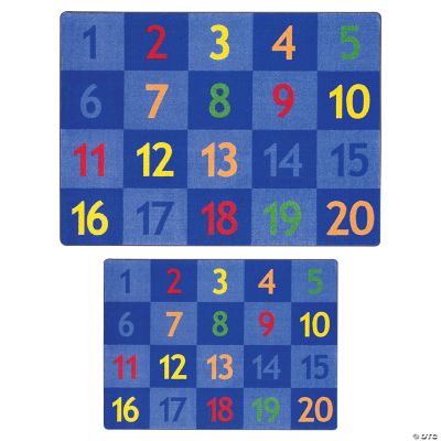 Joy Carpets Time To Count Classroom Rug | Oriental Trading