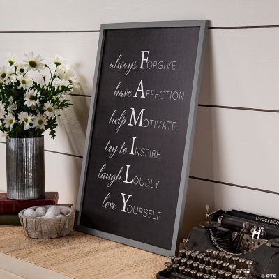 Positively Simple F.A.M.I.L.Y. Sign | Oriental Trading