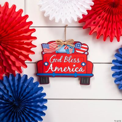 God Bless America Truck Door Sign | Oriental Trading