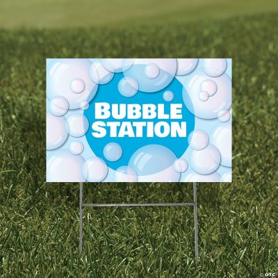 Bubble Station Yard Sign | Oriental Trading