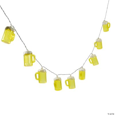 LED Oktoberfest Beer Mug String Lights | Oriental Trading