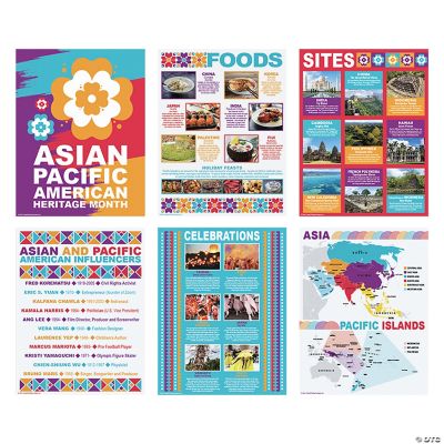 16" x 20 3/4" Asian Pacific American Heritage Month Cardstock Posters ...
