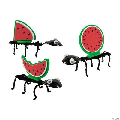 5 1/2" x 3 1/2" Summer Ant with Watermelon Spoon Craft Kit – Makes 12 ...