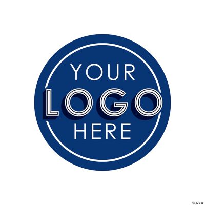 2" Bulk 144 Pc. Custom Full-Color Logo Round Stickers | Oriental Trading