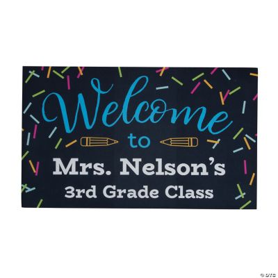 Personalized Classroom Door Mat | Oriental Trading