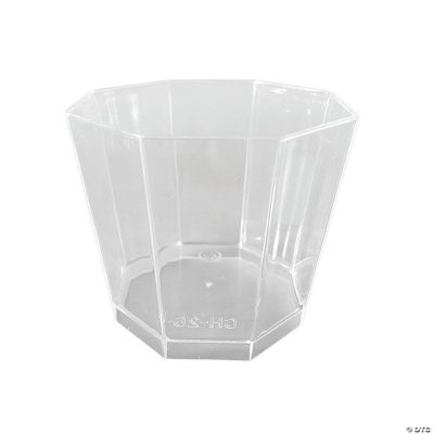 Bulk Premium Clear Octagon Plastic Dessert Cups - 288 Pc.