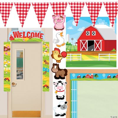 Friendly Farm Classroom Door Decorating Kit – 71 Pc. - Discontinued