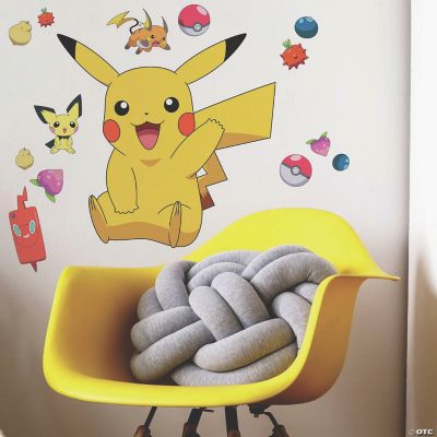 Roommates Pikachu Peel And Stick Giant Wall Decals | Oriental Trading
