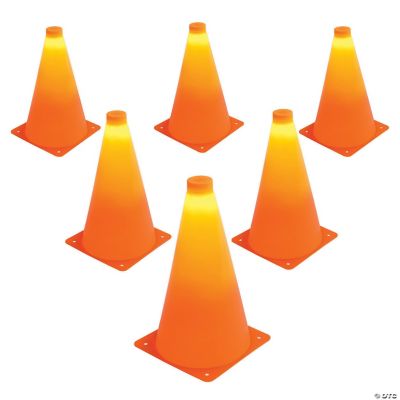 GoSports LED Light Up Sports Cones (6 Pack), 9" | Oriental Trading