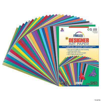 Pacon Paper Assortment, 25 Assorted Colors, 12" x 18", 100 Sheets ...
