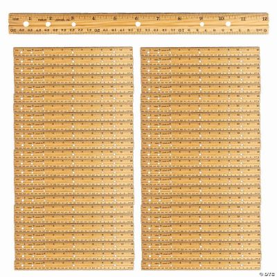 Economy Wood Ruler, Pack of 48 | Oriental Trading