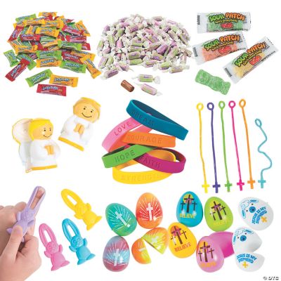 Religious Plastic Easter Eggs with Toys & Candy Value Kit - 614 Pc.