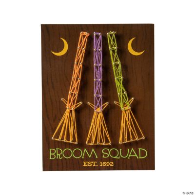 Halloween Witch’s Broom String Art Sign | Oriental Trading