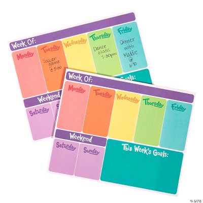 Days of the Week Notepads - Discontinued