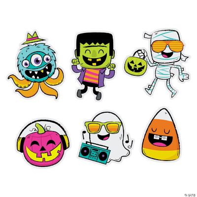 2" – 3" Bulk 144 Pc. Halloween Character Vinyl Stickers | Oriental Trading