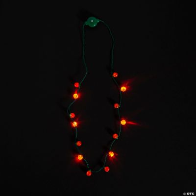 Light-Up String of Jack-O’-Lanterns Necklaces - 6 Pc. - Discontinued