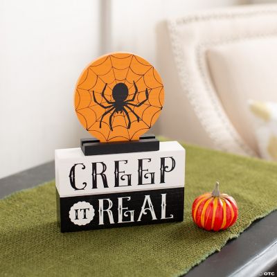 Creep It Real Stacked Tabletop Sign | Oriental Trading