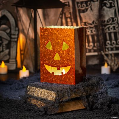 Jack-O’-Lantern Tabletop Luminary Halloween Decorations - 3 Pc ...
