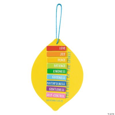 Religious Fruit of the Spirit Sign Craft Kit – Makes 12 | Oriental Trading