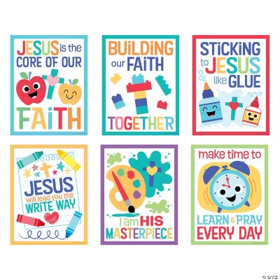 Back to School Religious Poster Set – 6 Pc.