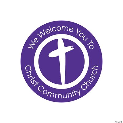 Bulk 144 Pc. Personalized Welcome to Church Stickers | Oriental Trading