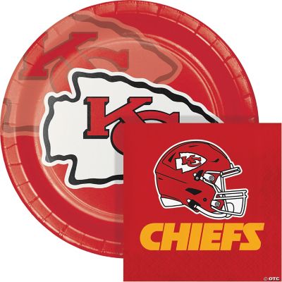NFL Kansas City Chiefs Paper Plate And Napkin Party Kit