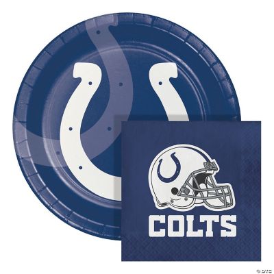NFL Indianapolis Colts Paper Plate And Napkin Party Kit | Oriental Trading