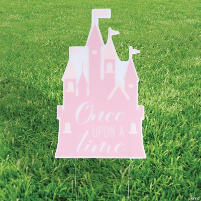 15" x 24" Pink Princess Castle Yard Sign | Oriental Trading