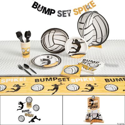 82 Pc. Volleyball Party Ultimate Tableware Kit for 8 Guests | Oriental ...