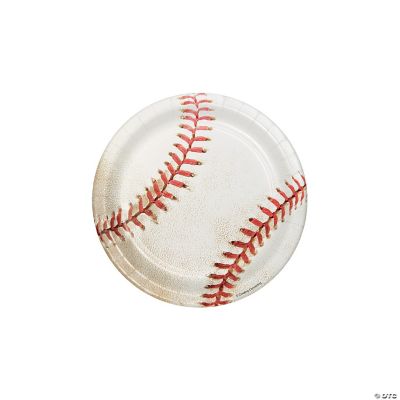 Baseball Paper Dessert Plates - 8 Ct. | Oriental Trading