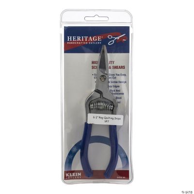 Heritage Cutlery Spring Loaded Rag Quilting Snips 6.5"- | Oriental Trading