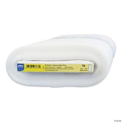 Pellon Peltex Ultra Firm Sew-In Stabilizer-White 20"X10yd FOB: MI