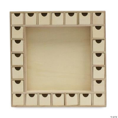 Woodpeckers Crafts, DIY Unfinished Wood Shadow Box Advent Calendar