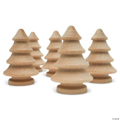 Woodpeckers Crafts, DIY Unfinished Wood 2" Pine Tree, Pack of 50 ...