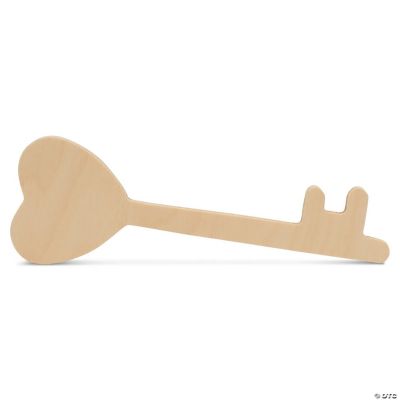 Woodpeckers Crafts, DIY Unfinished Wood 8" Key Cutout, Pack of 12 ...