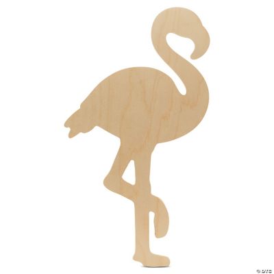 Woodpeckers Crafts, DIY Unfinished Wood 16" Flamingo Cutouts, Pack of 2 ...